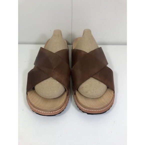 Dr. Scholl's | Shoes | Steven Alan Dr Scholls Leather Cross Strap Slip ...